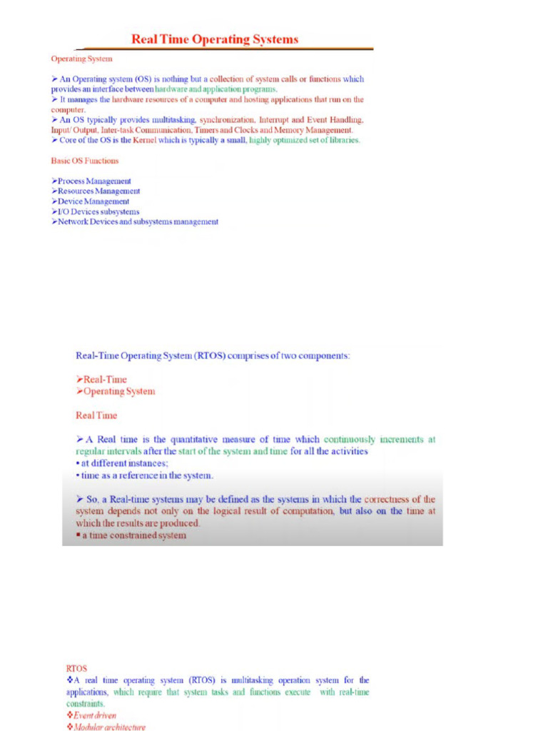 RTOS | PDF