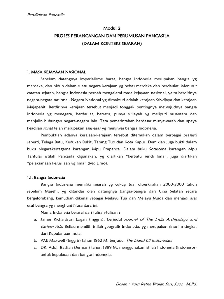 Proses Perumusan Pancasila dalam Sejarah | PDF