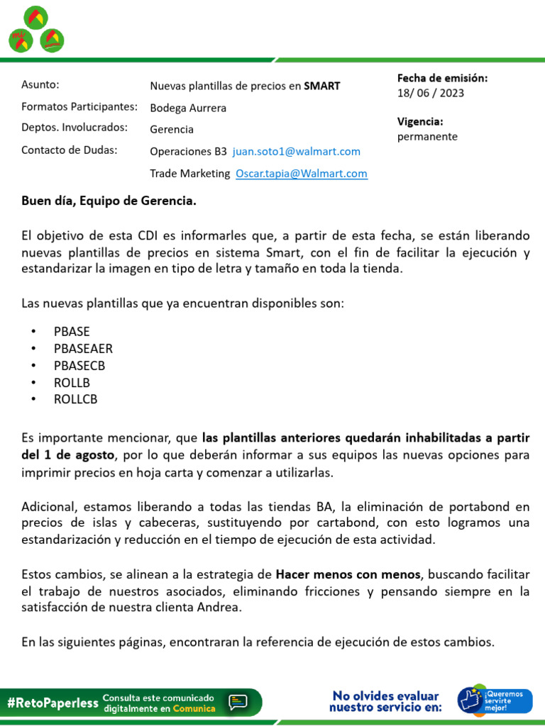 CDI BO Templates Sistema Smart | PDF