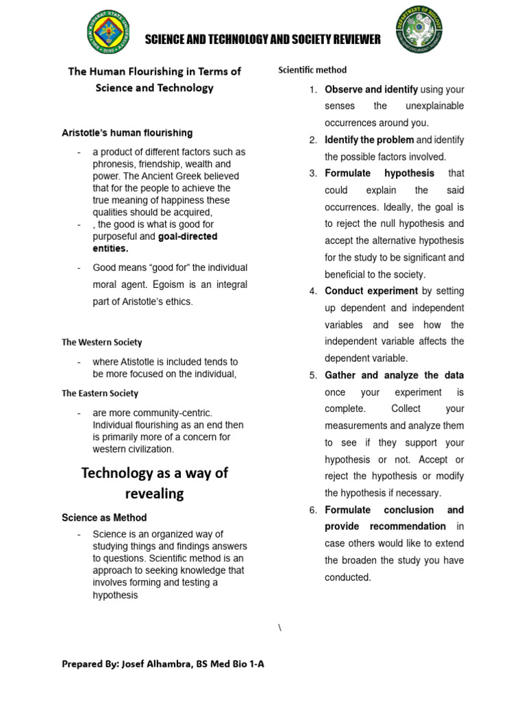 STS Chapter 2 Reviewer 064510 | PDF | Science | Hedonism