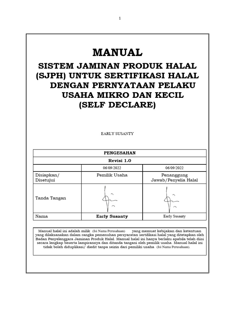 Manual SJPH Susanty | PDF
