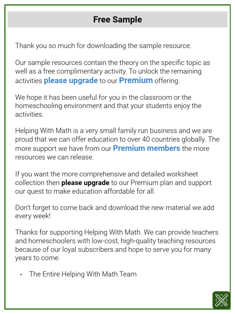 Sample of Basic Order of Operations MDAS Soccer Themed Worksheets | PDF ...