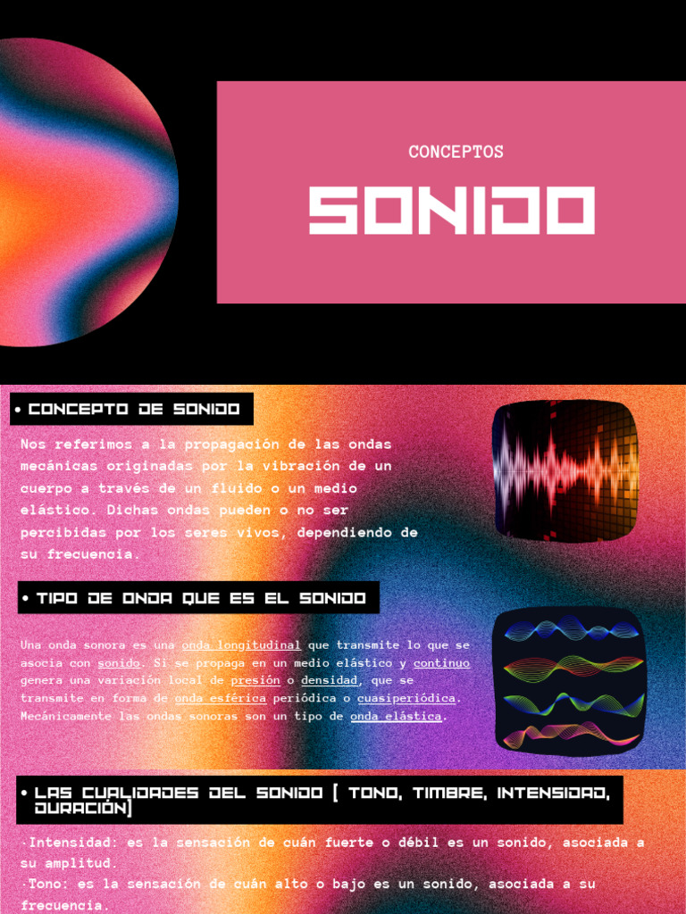 Presentación del sonido | PDF | Sonido | Olas