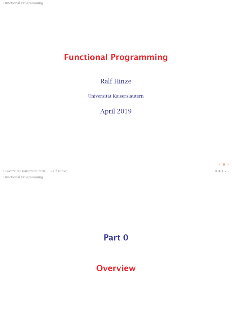 Functional Programming Slides | PDF | Functional Programming | Boolean ... Functional Programming Slides | PDF | Functional Programming | Boolean ...