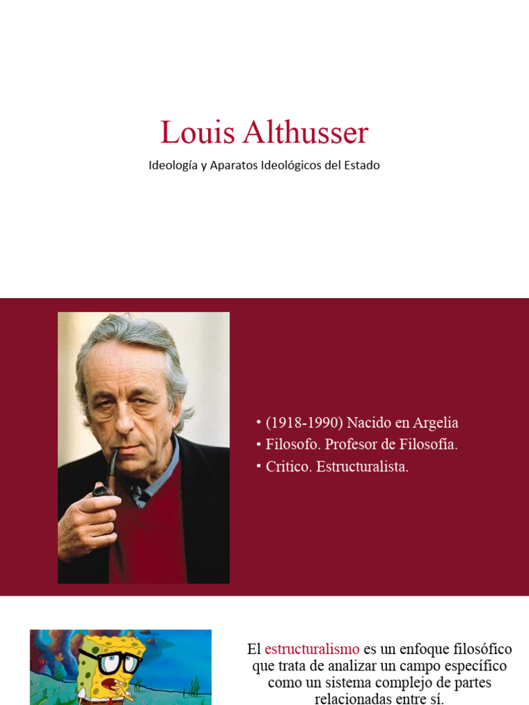 Louis Althusser | PDF | Estado (política) | Louis Althusser