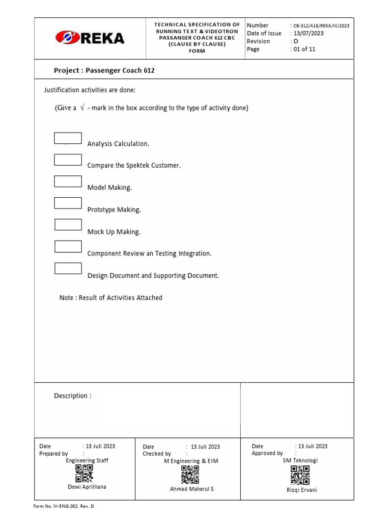 REKA Clause by Clause of Running Test & Video Tron PIDS (Eng Version ... REKA Clause by Clause of Running Test & Video Tron PIDS (Eng Version ...