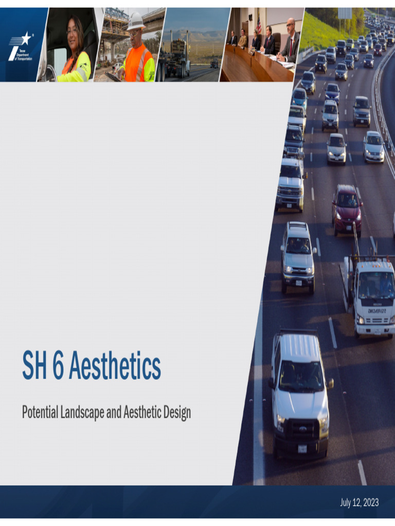 TxDot State Highway 6 Widening Landscaping Options Presentation | PDF ...