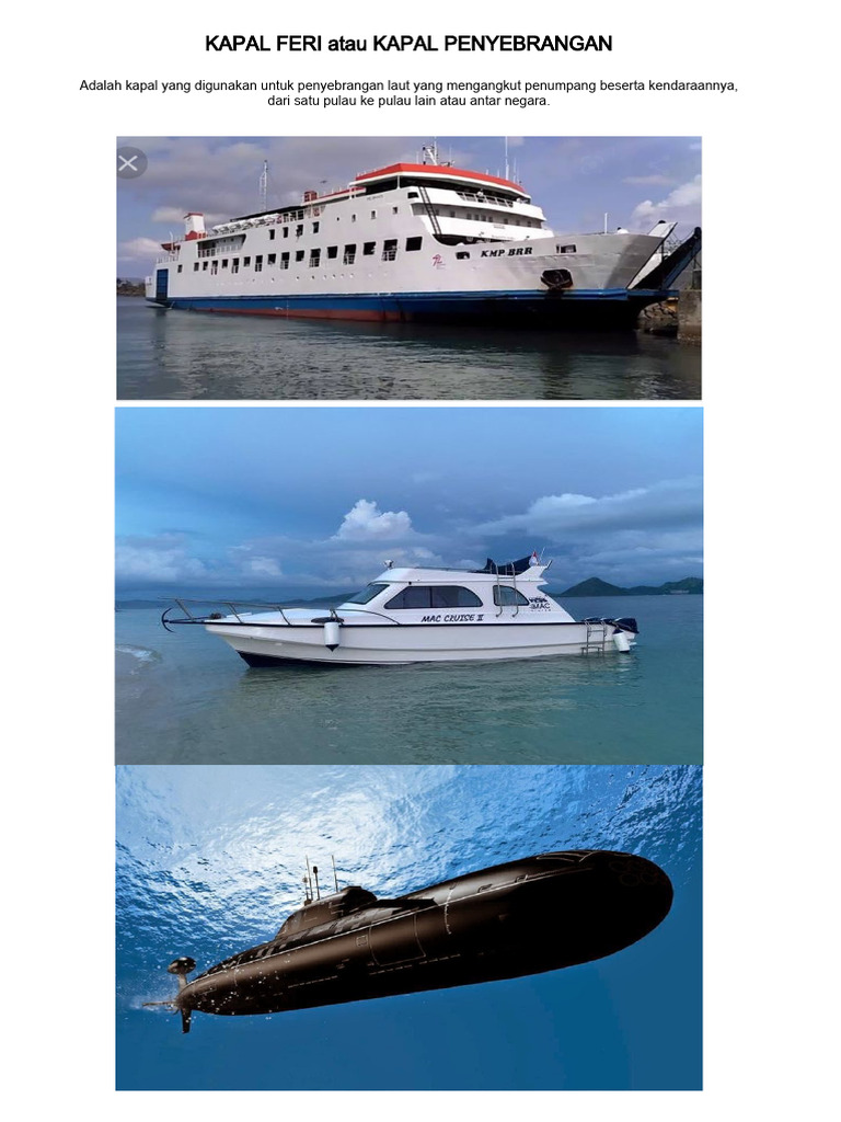 Alat Transportasi Laut | PDF