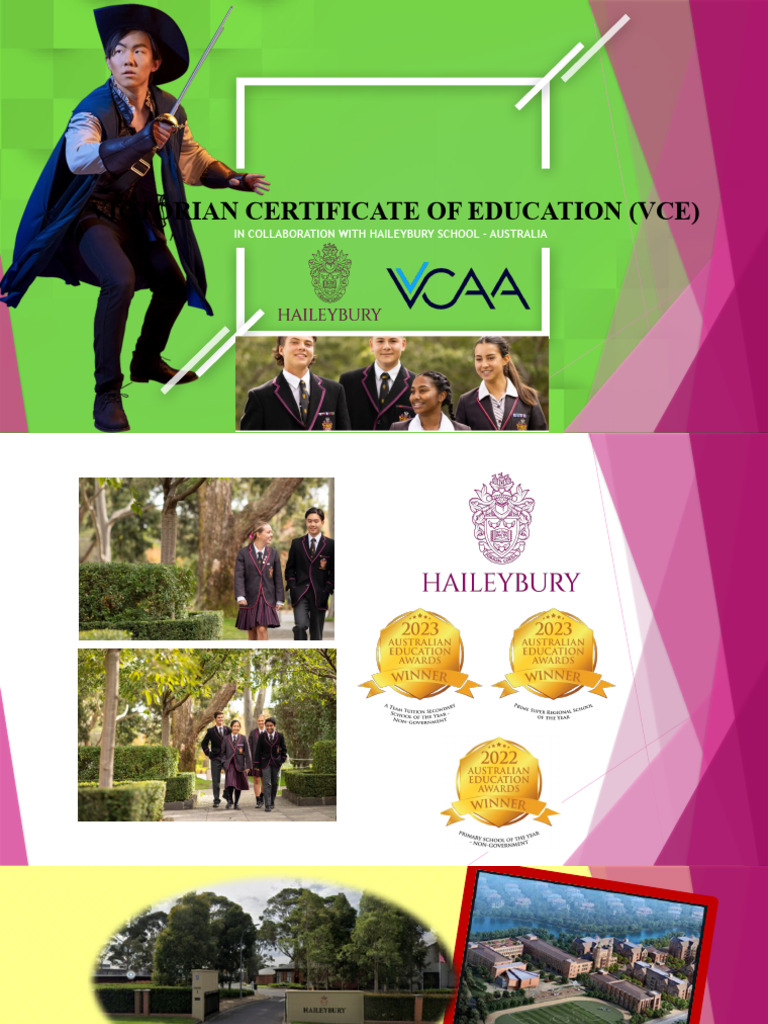 Haileybury VCE Program - Melbourne, Australia | PDF | Educational Stages