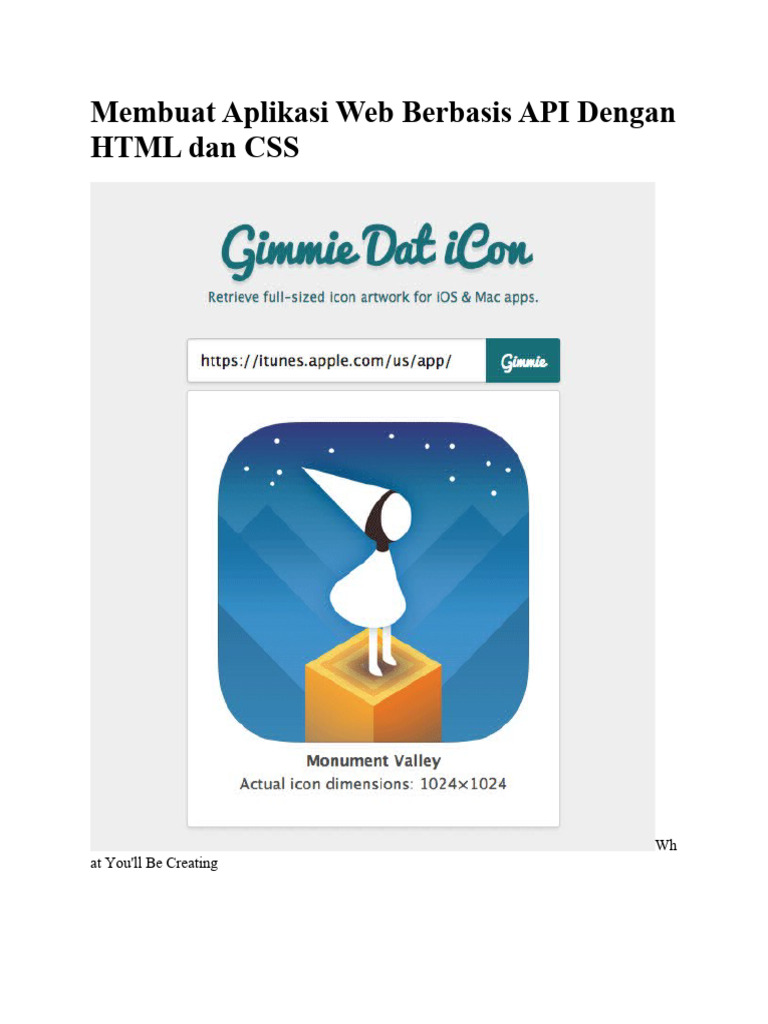 Membuat Aplikasi Web Berbasis Api Dengan Html Dan Css Pdf
