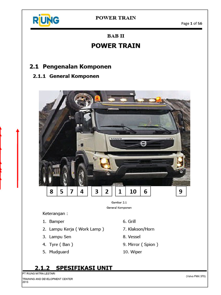 Volvo FMX Power Train Specifications | PDF | Axle | Manual Transmission