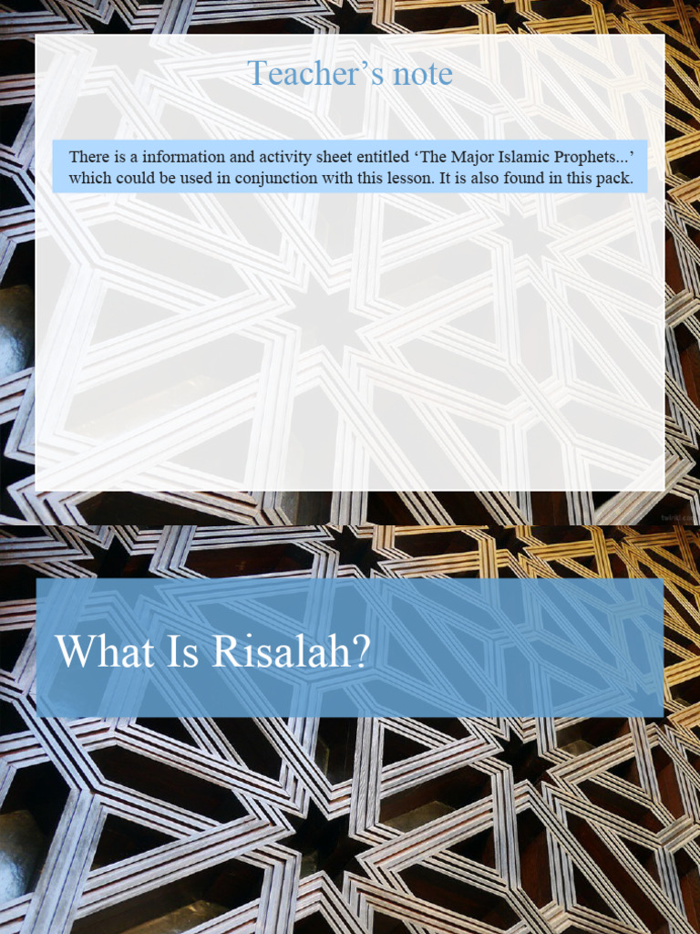 What Is Risalah Powerpoint | Download Free PDF | Prophets And ...