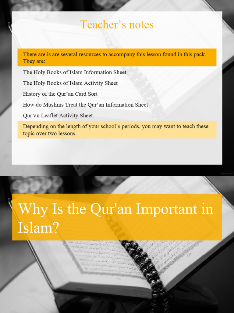 Why Is The Quran Important in Islam Powerpoint | PDF | Quran | Islam