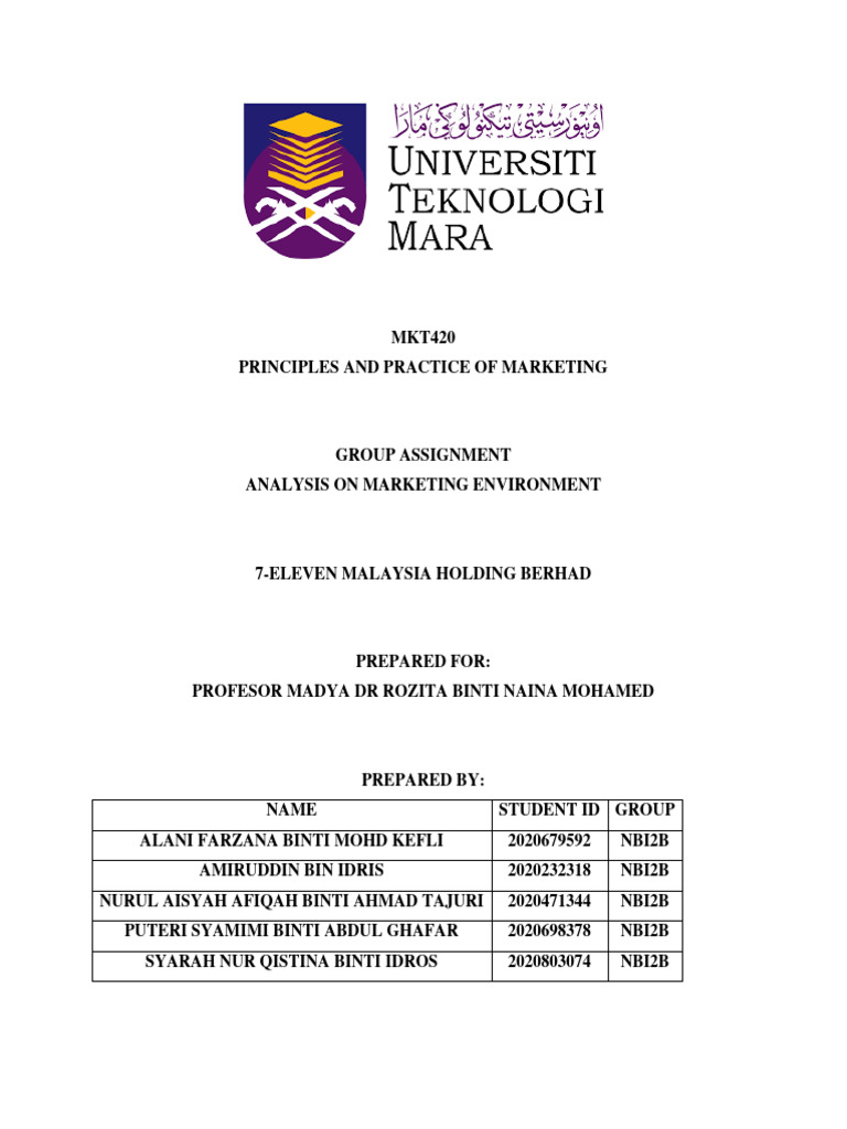 Group Assignment 2 - Analysis On Marketing Environment | PDF | Cost Of Living | Macroeconomics