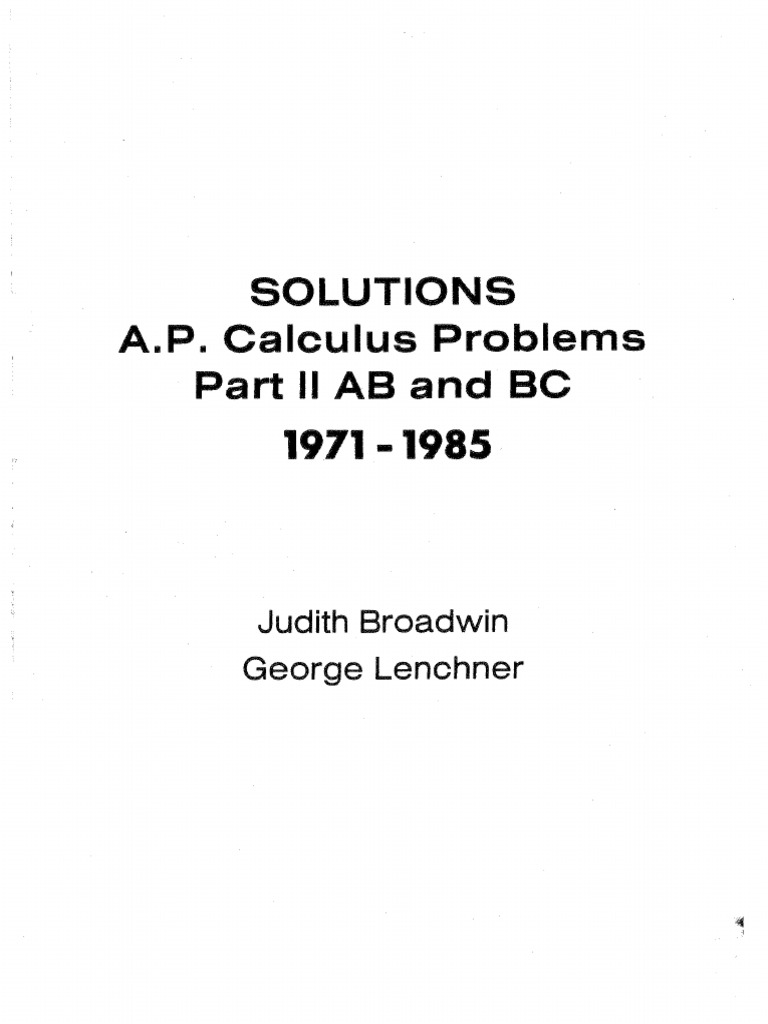 Ap Calc 71-85 | PDF