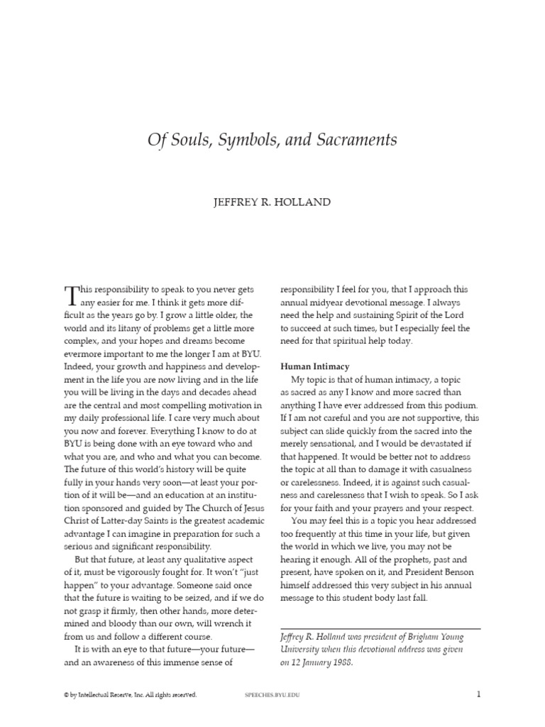 Of Souls, Symbols, and Sacraments | PDF | Systematic Theology ...