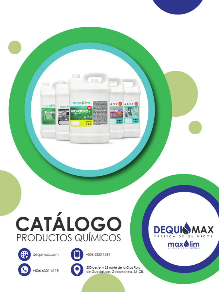 Catálogo Maxlim DEQUIMAX v6 | PDF | Lavavajillas | Detergente