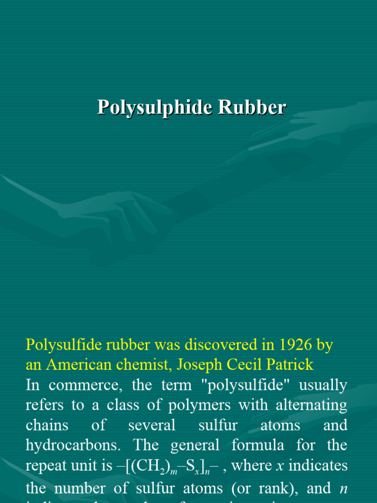 Overview of Polysulfide Rubber Uses | PDF | Silicon | Polymers