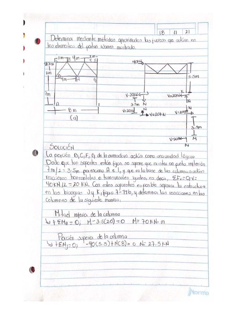 Ejercicio de Estructuras Isostaticas | PDF
