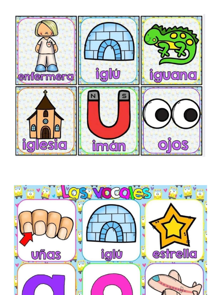 Loteria de Vocales | PDF