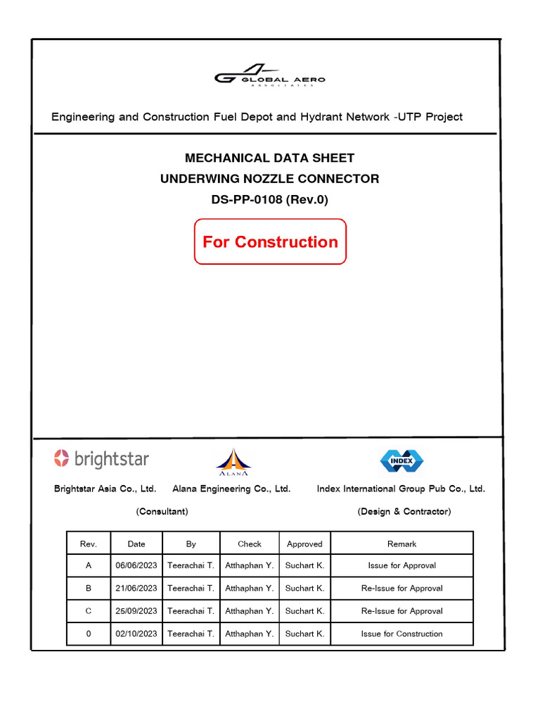 Ds-pp-0108 - Data Sheet For Underwing Nozzle Connector (Rev.0) | PDF ...