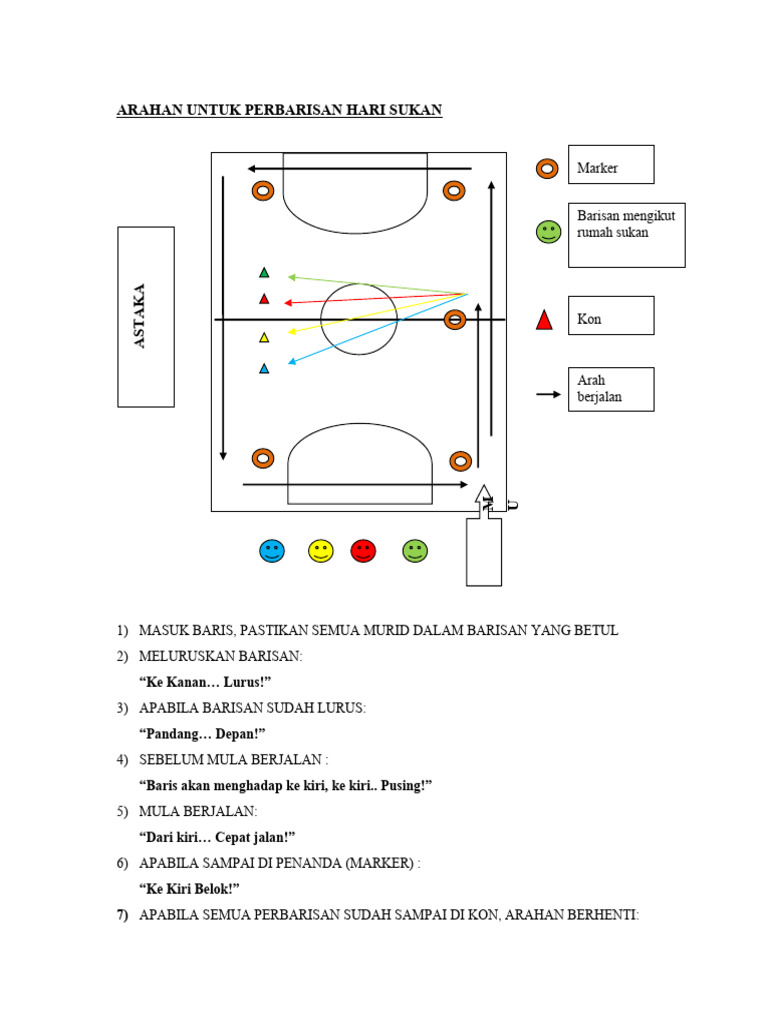 Arahan Perbarisan Hari Sukan | PDF
