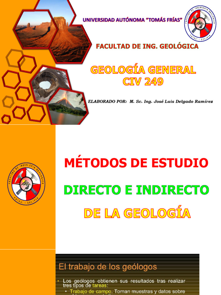 Métodos Directos e Indirectos en Geología | PDF | Tierra | Roca (geología)