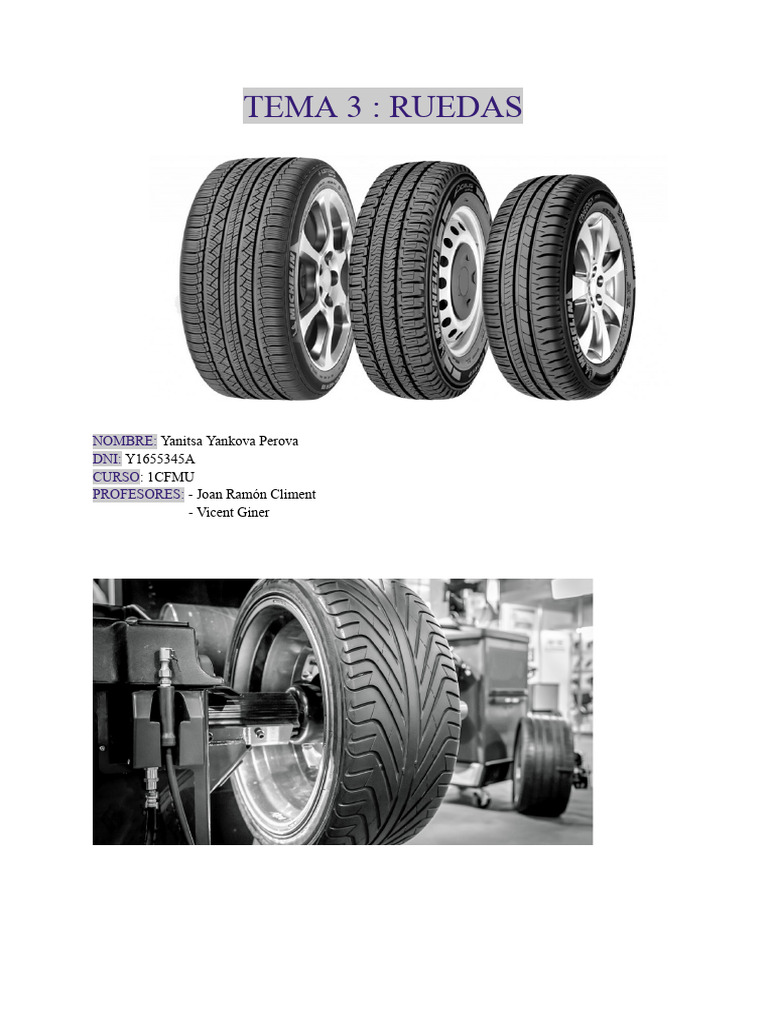 Rotación y Posición de Neumáticos 4x4 | PDF | Neumático | Eje