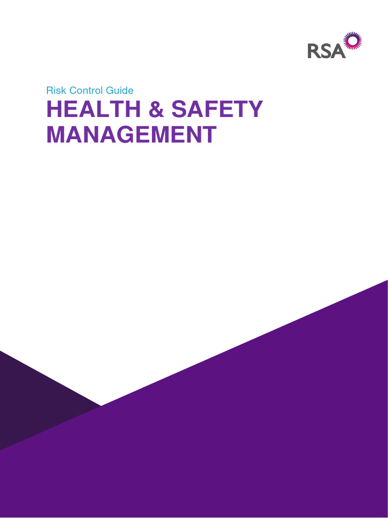 Risk Control Guide HEALTH & SAFETY MANAGEMENT | PDF | Occupational ...