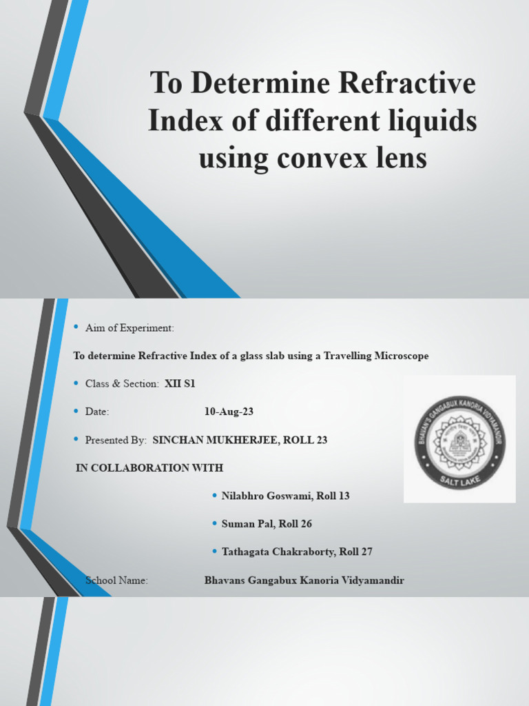 1 Refractive Index Glass Slab | PDF | Refractive Index | Refraction