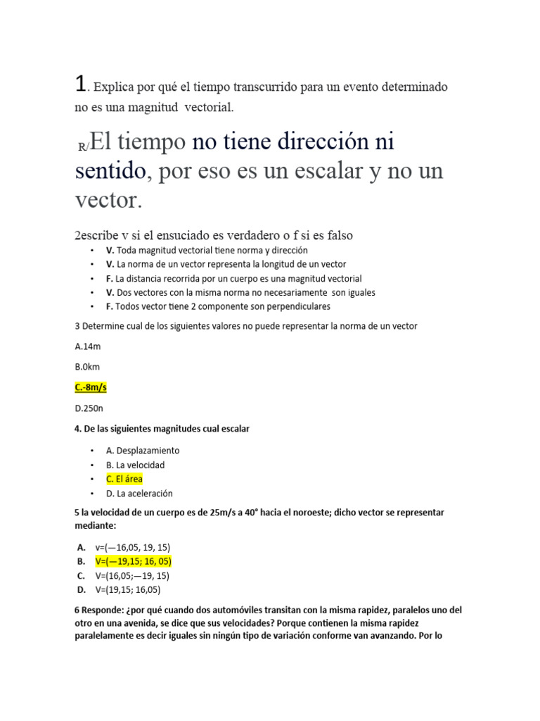 Bladimir | PDF | Velocidad | Vector Euclidiano