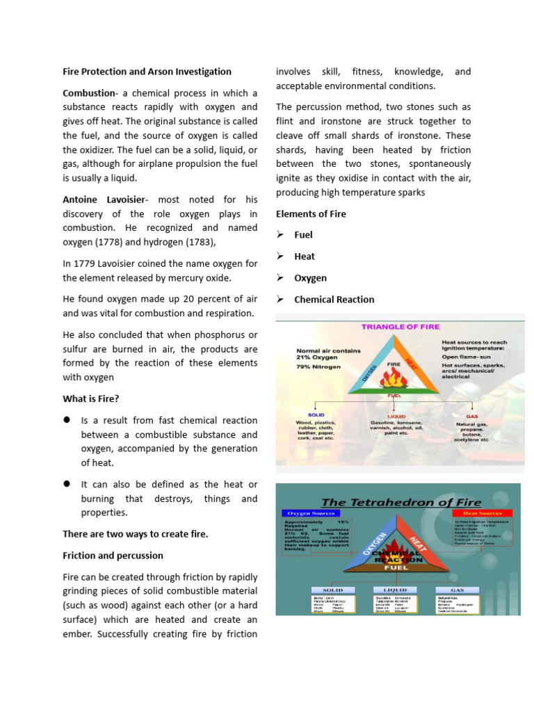 Cdi 6 Midterm Reviewer | PDF | Combustion | Fires