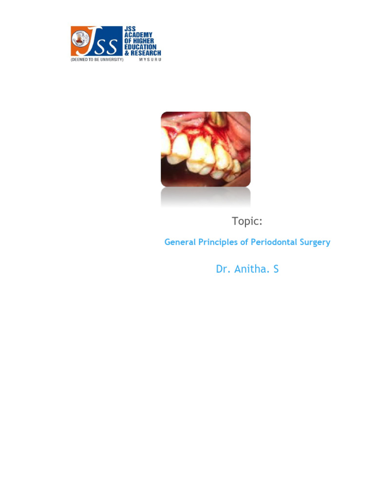 DCH Pinnacle Perio Principles of Periodontal Surgery | PDF ...