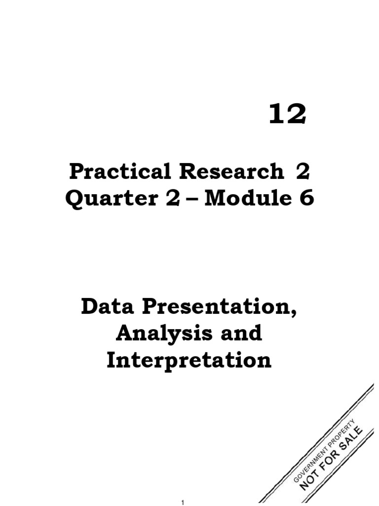 Module 6 Research 2 2nd Quarter Data Presentation Analysis And
