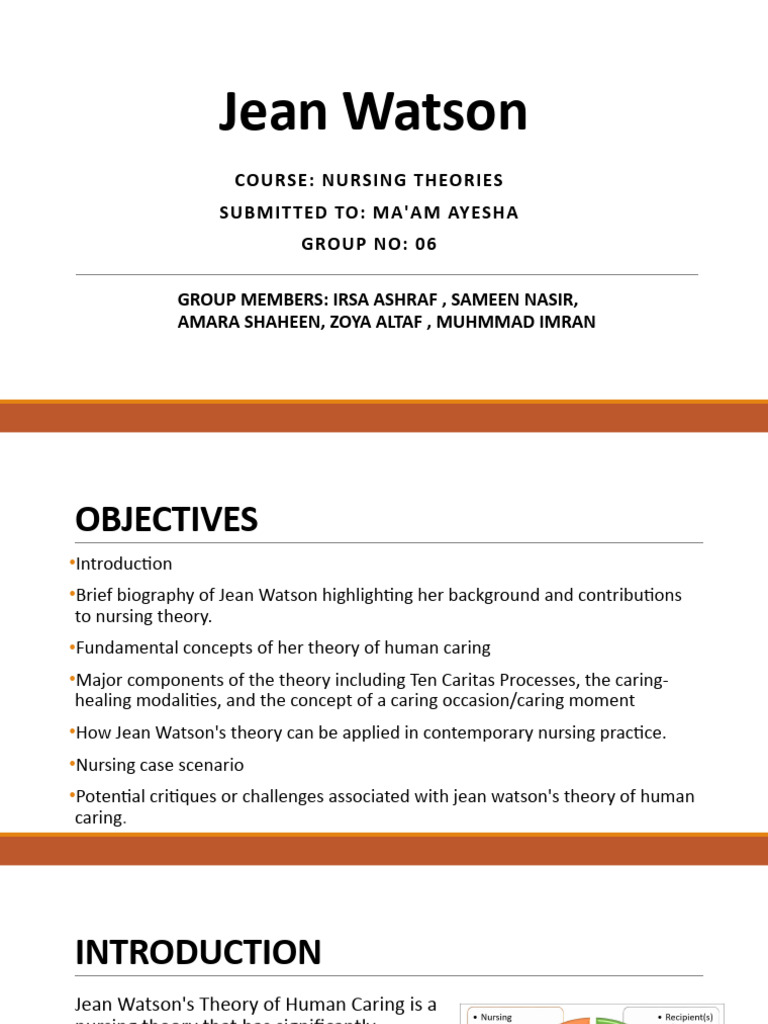 Jean Watson | PDF | Nursing | Empathy