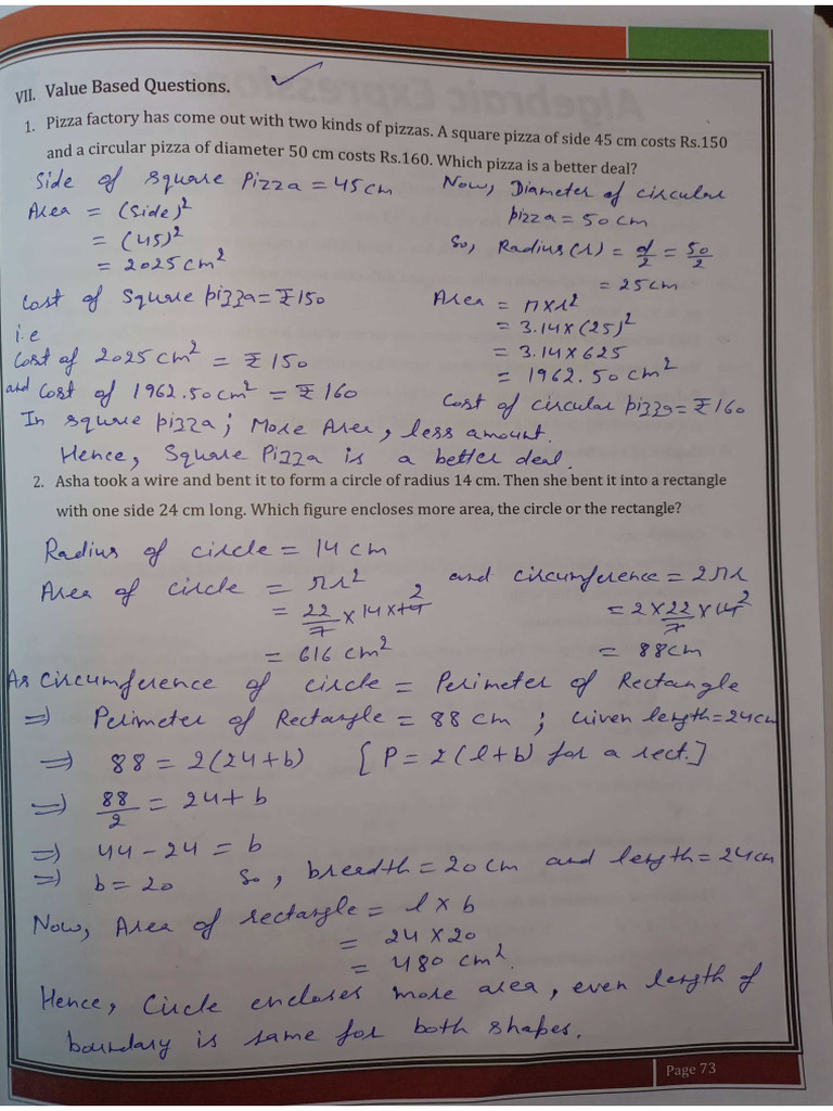 Class 7 Exponent and Power | PDF
