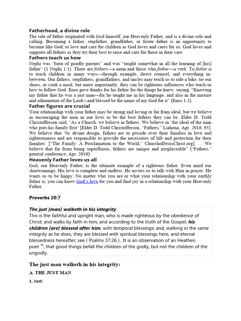 Fatherhood | PDF | Father | Parenting