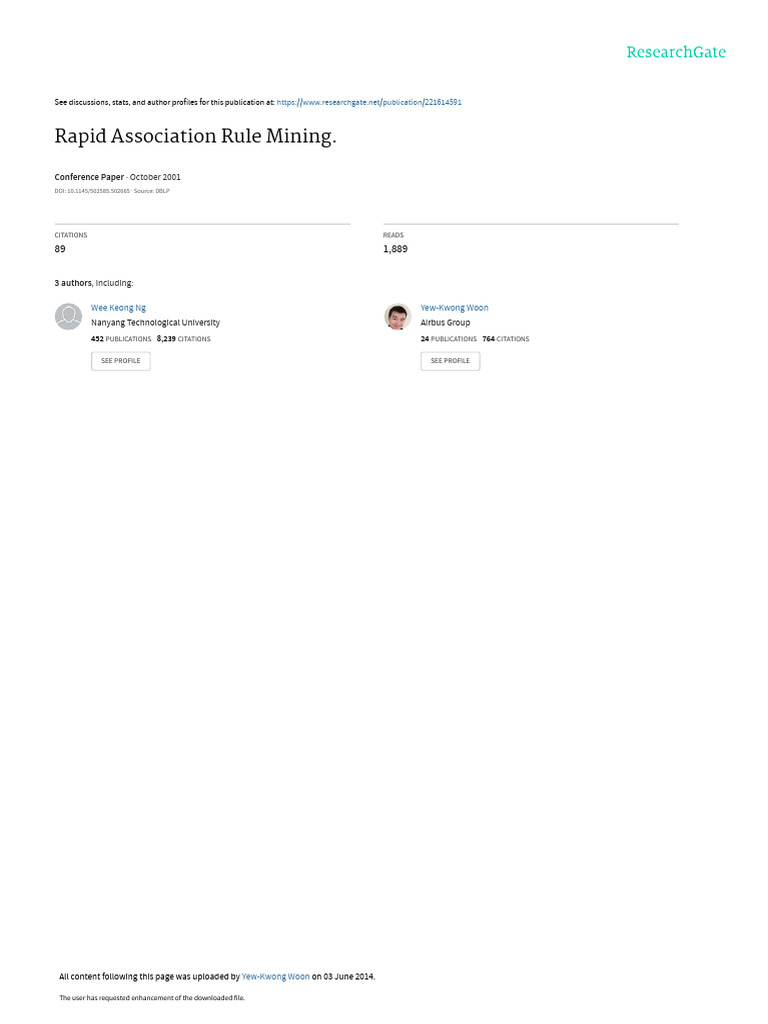 Rapid Association Rule Mining Pdf Computer Programming Data