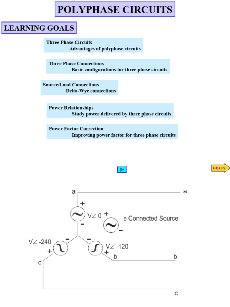 Polyphase Circuits 8 Ed | PDF | Capacitor | Electrical Impedance