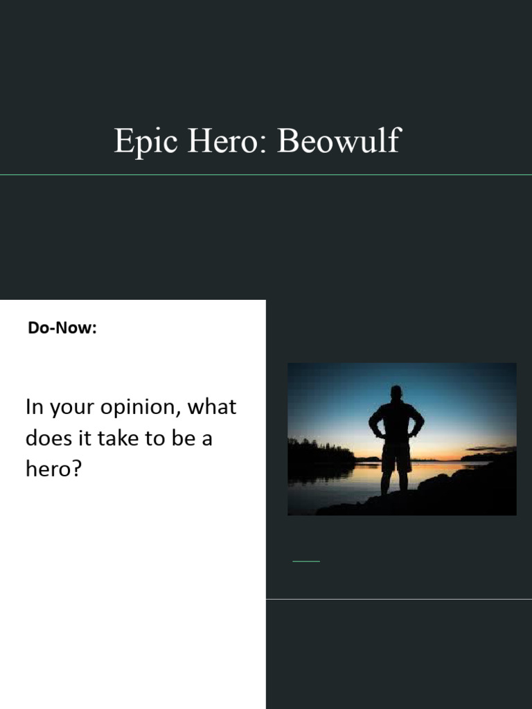 The Epic Hero and Lesson | PDF