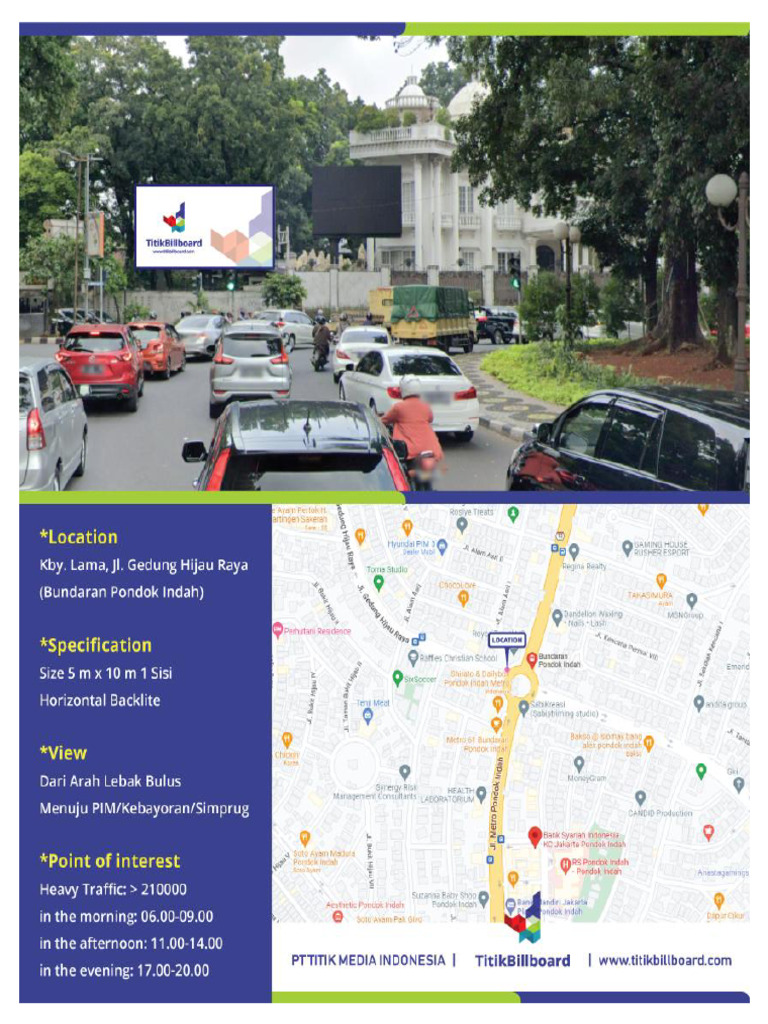 Ilustrasi Lokasi Billboard Kota Jakarta | PDF