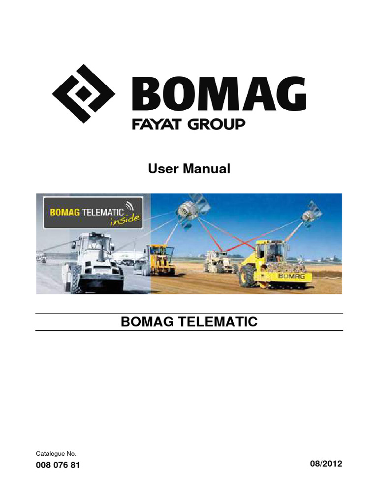 Bomag Telematic h12 User Manual | PDF | Button (Computing) | Login