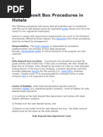 Hotel Rules & Regulations Sample | PDF