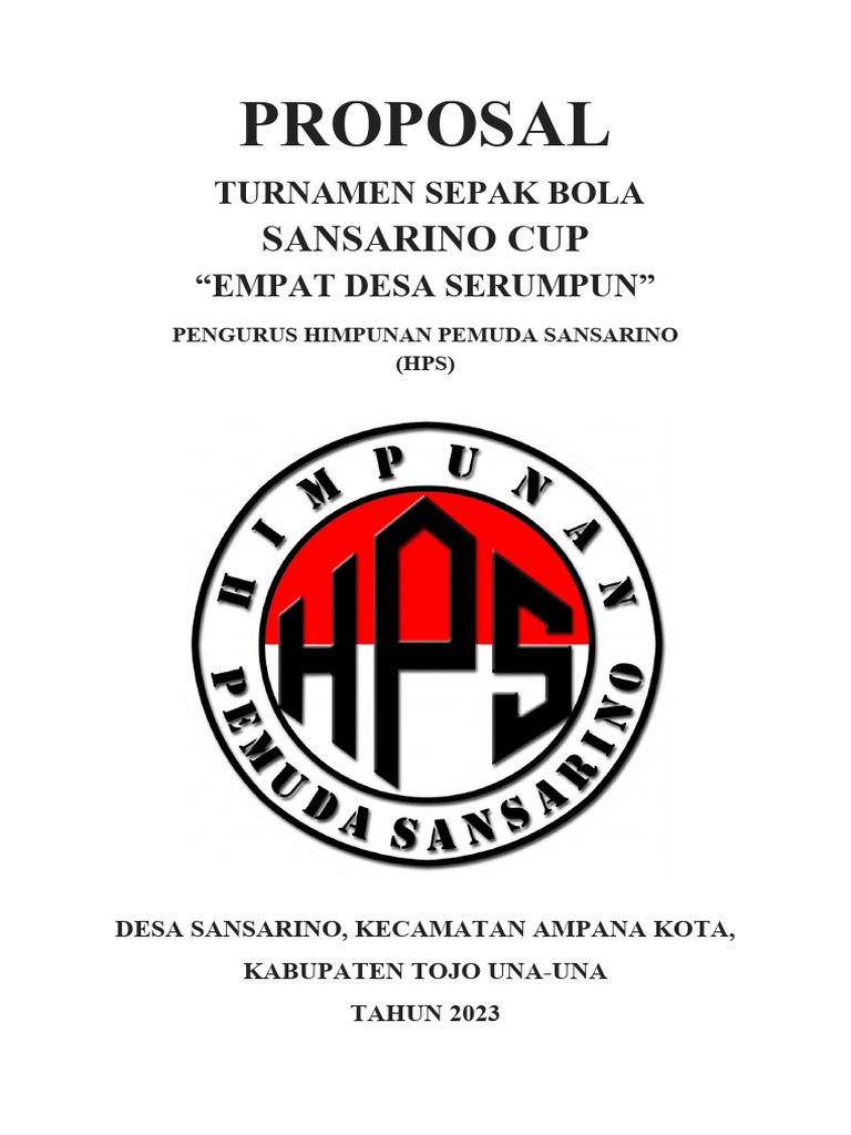 Proposal Turnamen Sepak Bola | PDF