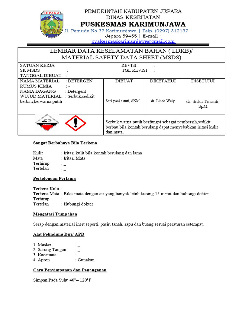 MSDS-B3 Karimun New | PDF