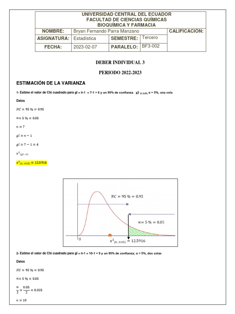 Deberes 3 | PDF | Desviación Estándar
