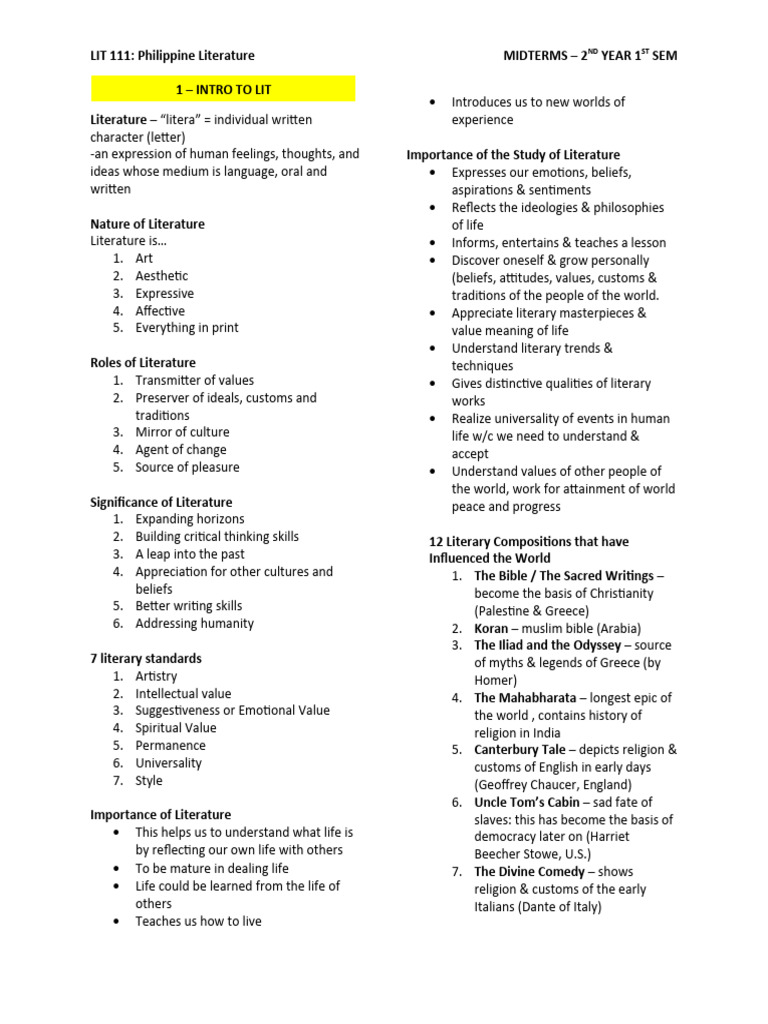 Literature Reviewer | PDF | Poetry | Metre (Poetry)