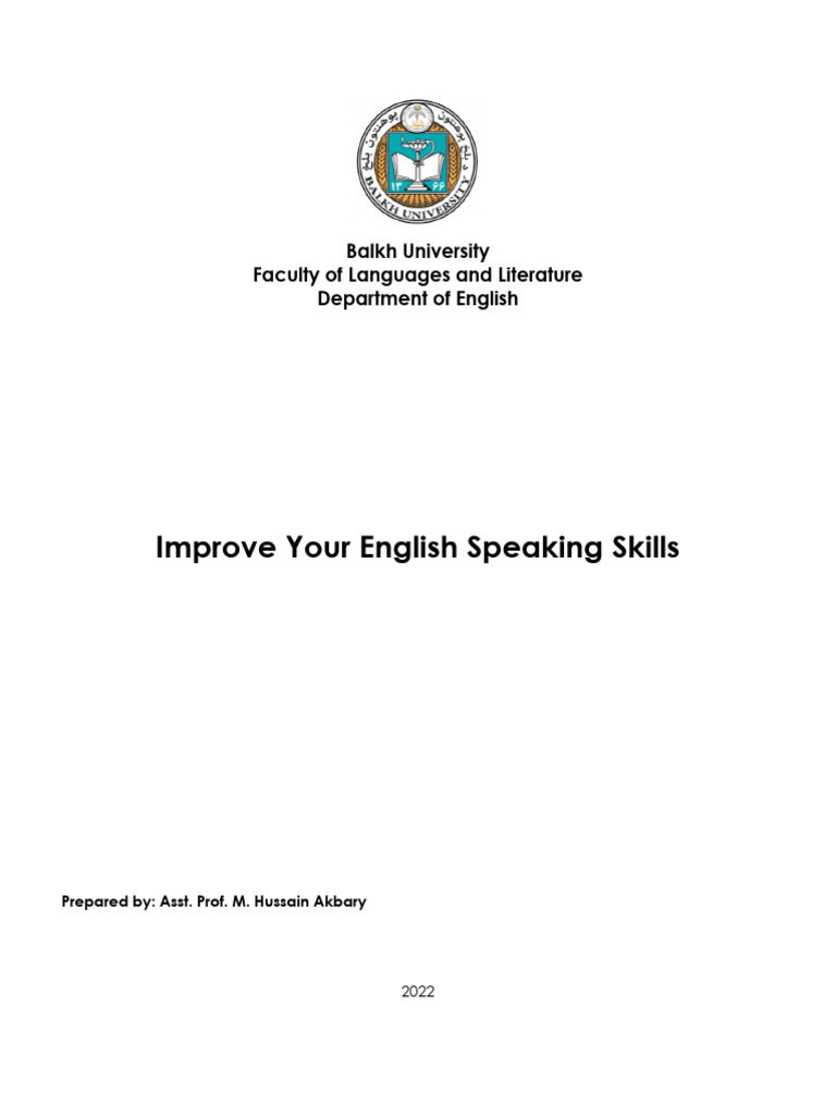 Improve Your English Speaking Skills | PDF | Body Language | Linguistics
