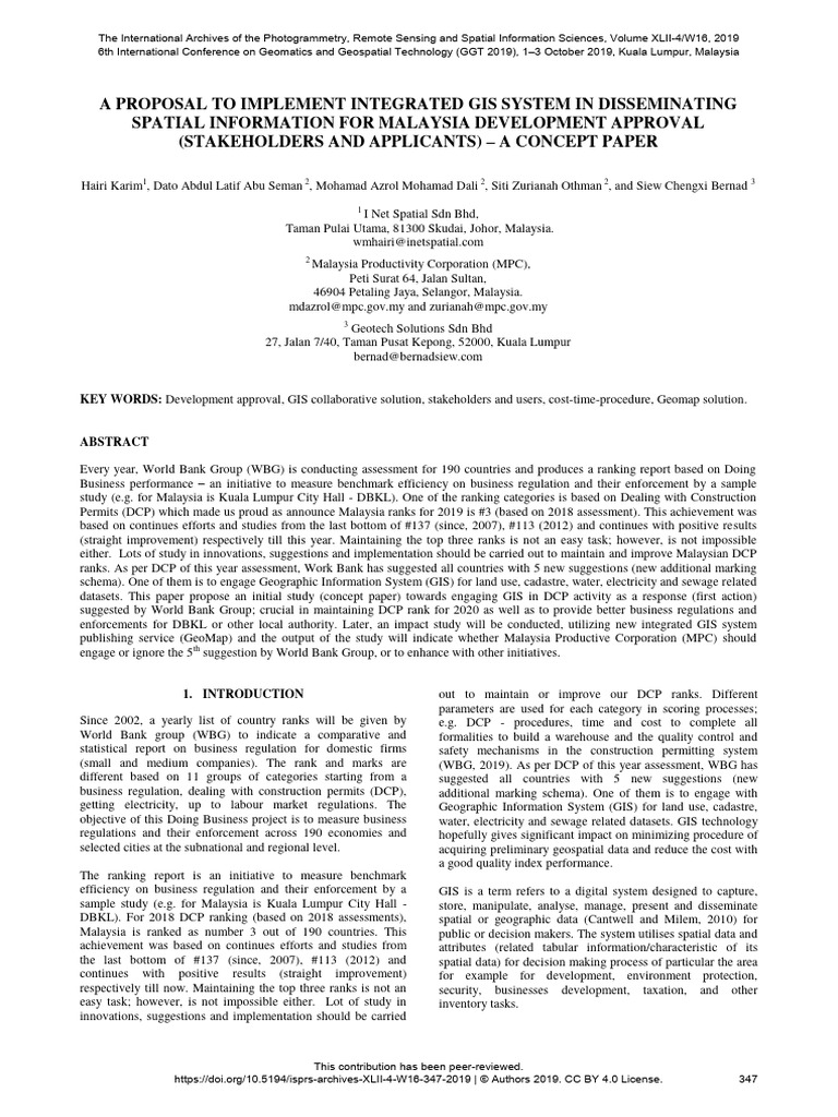 A Proposal To Implement Integrated Gis System in D | PDF | Geographic ...