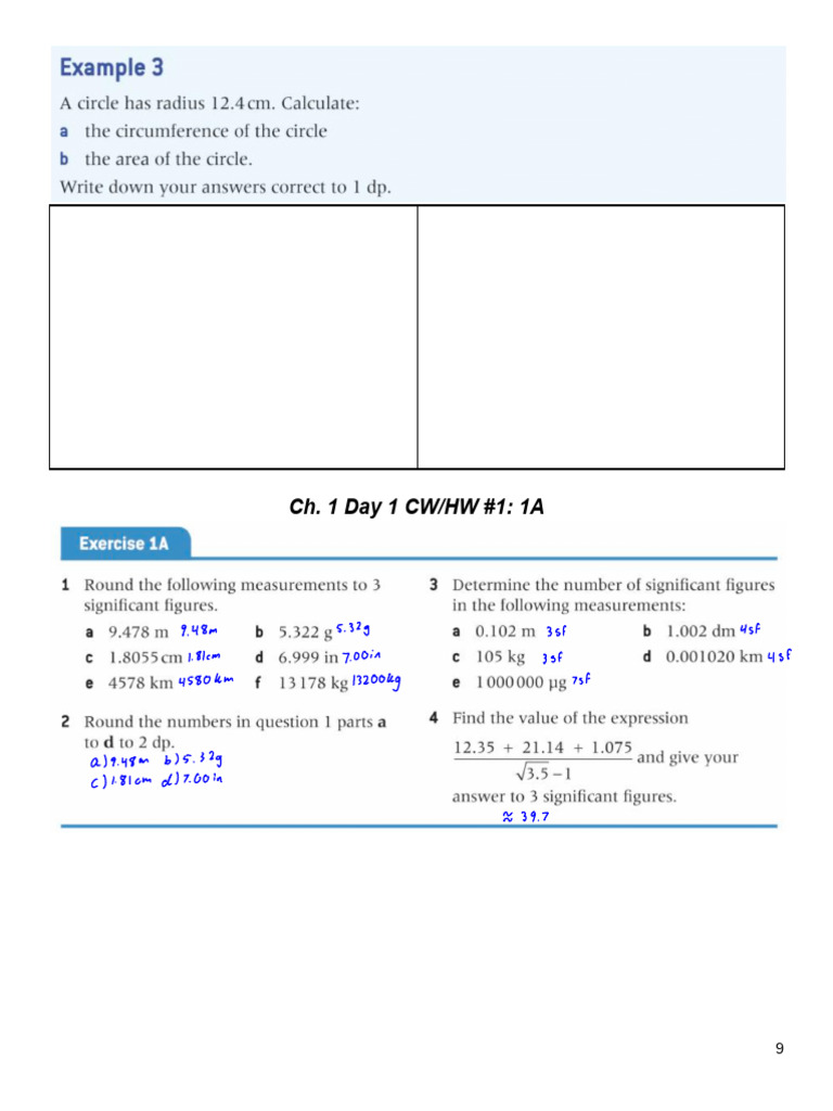 IB MAI Y1 - Ch. 1 (Measuring Space - Accuracy and 2D Geometry) Notes ...
